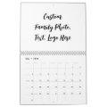 Hip Family Photo Calendars, Personalized Custom Calendar | Zazzle
