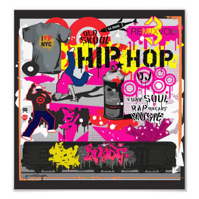 Hip Hop Art Poster | Zazzle