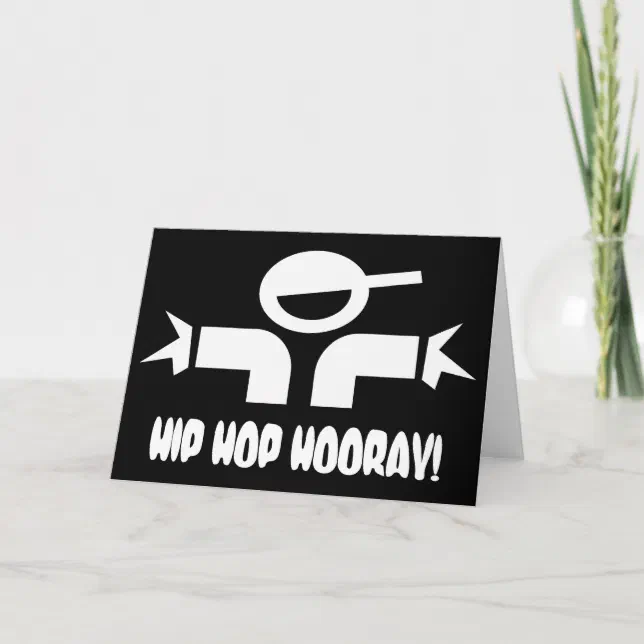 Hip Hop Birthday Wishes Card | Zazzle