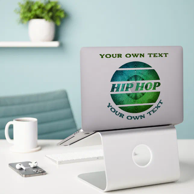 Hip hop Custom-Cut Vinyl Sticker | Zazzle