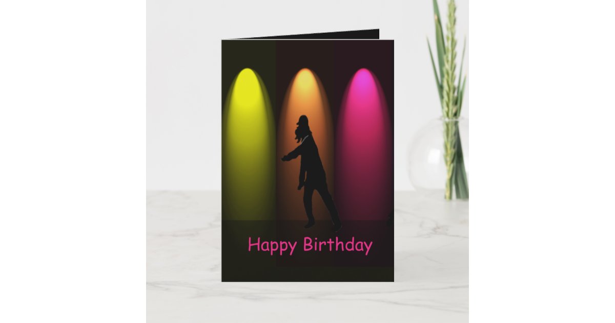 Hip Hop Dance Girl Custom Birthday Card | Zazzle