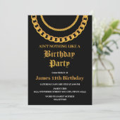 Hip Hop Gangsta Birthday Party Invitation | Zazzle