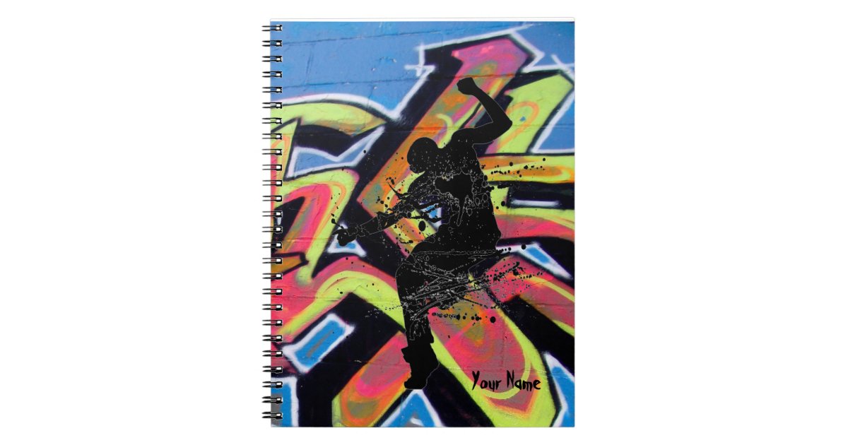 Hip Hop Graffiti Dancer Personalized Notebook | Zazzle
