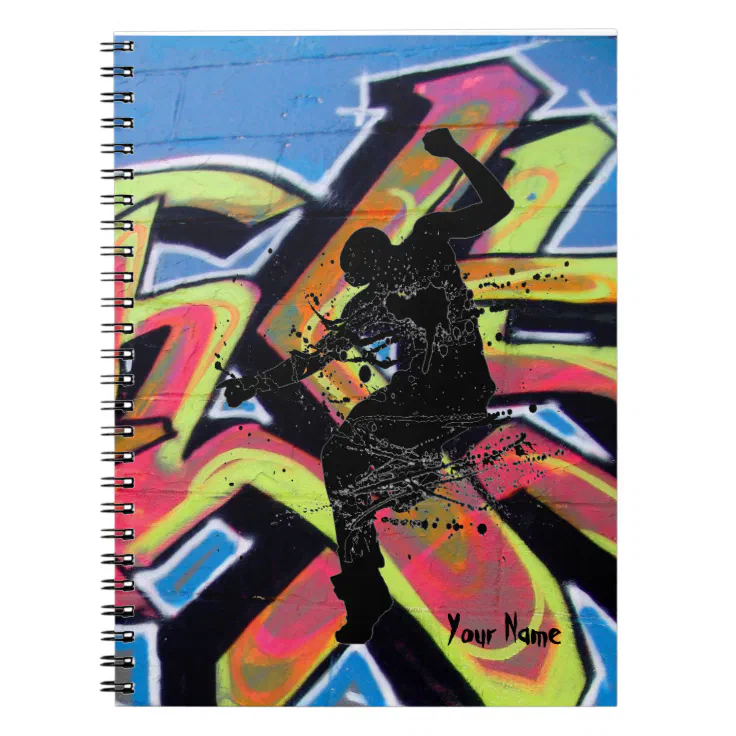 Hip Hop Graffiti Dancer Personalized Notebook | Zazzle