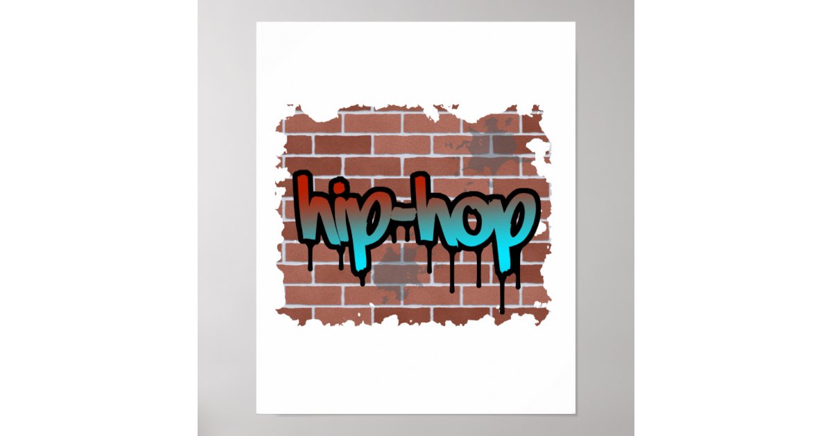 hip hop graffiti design poster | Zazzle