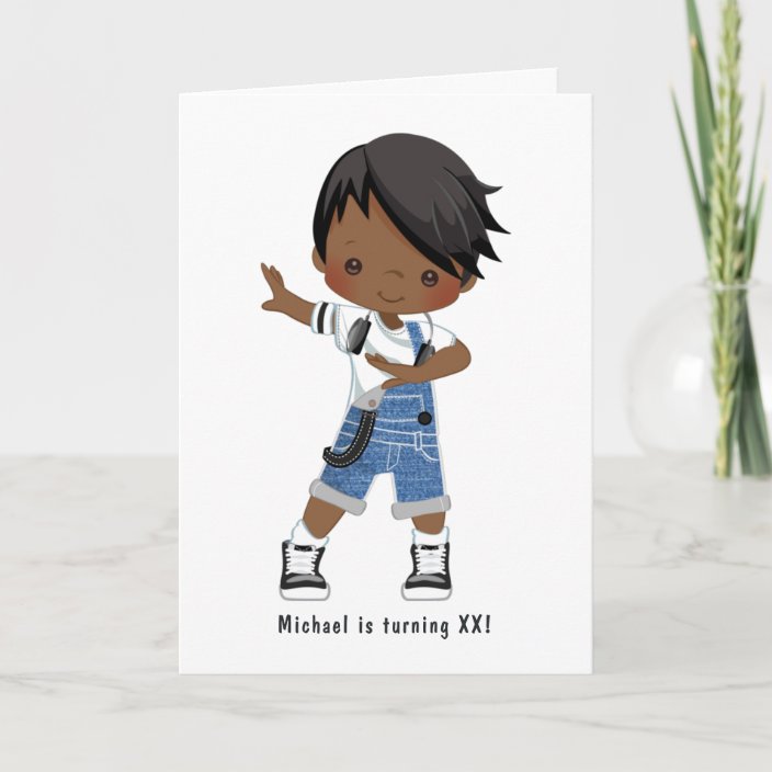 Hip Hop Rap Boy Break Dancer Birthday Party Photo Invitation | Zazzle.com