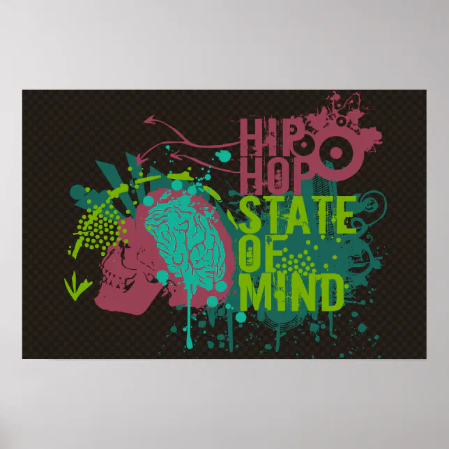 Hip Hop State of Mind Poster | Zazzle