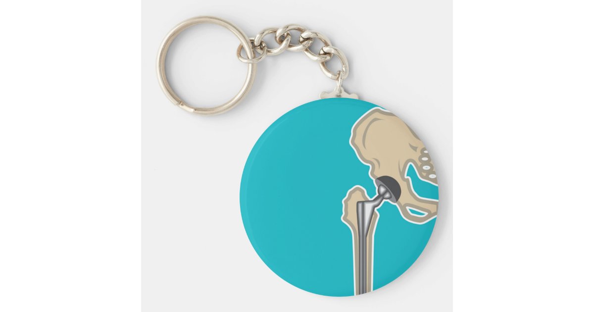 Hip Joint Replacement Keychain | Zazzle.com