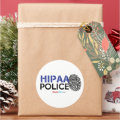 HIPAA Police Classic Round Sticker | Zazzle
