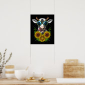 Hippie Cow Poster | Zazzle