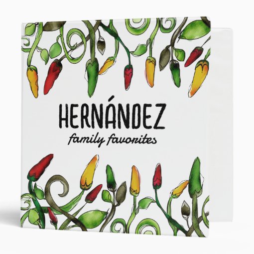 hippie doodle hot chili peppers recipe binder | Zazzle