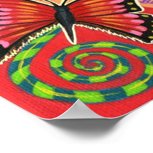 Hippie Girl Mermaid Poster | Zazzle