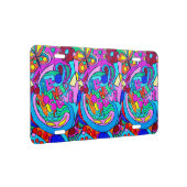 hippie groovy peace and love license plate | Zazzle