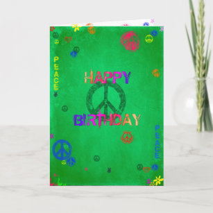 Hippie Birthday Cards | Zazzle