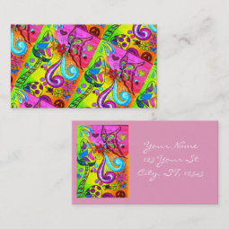 Hippie Magic Mushroom Business Card | Zazzle