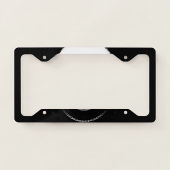 Hippie panda license plate frame | Zazzle