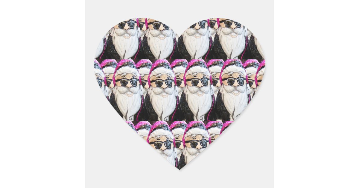 hippie santa stickers | Zazzle