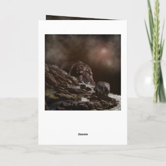 Hippo Enchanted Evening, Anniversary Card | Zazzle