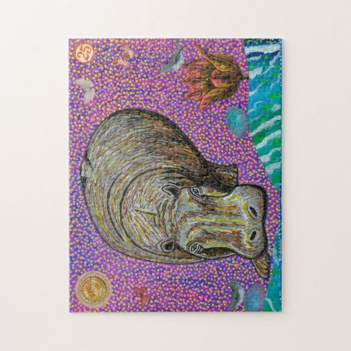 Hippo Puzzle | Zazzle
