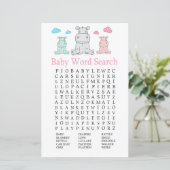 Hippopotamus Baby Shower Word Search Game | Zazzle