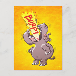Hippo Postcards - No Minimum Quantity | Zazzle