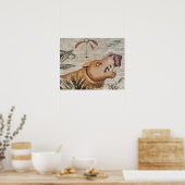Hippopotamus, Nile mosaic, House of the Faun Poster | Zazzle