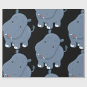 Hippopotamus Wrapping Paper | Zazzle