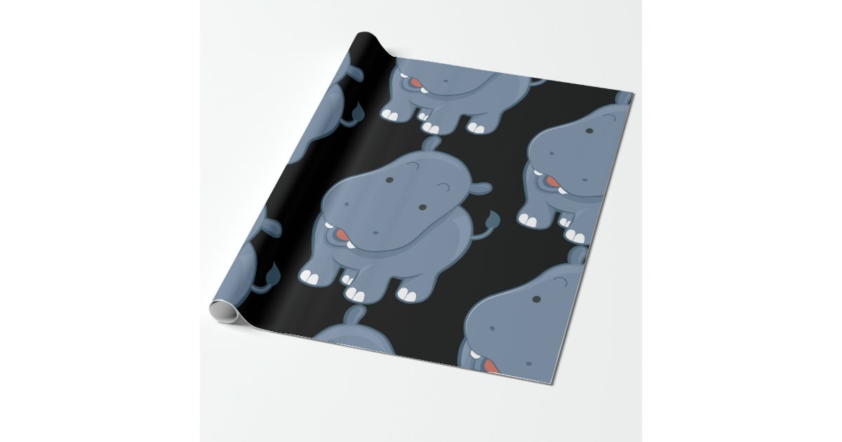 Hippopotamus Wrapping Paper | Zazzle