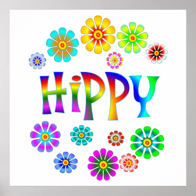 HIPPY POSTER | Zazzle