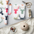 Hipster Deer Wrapping Paper | Zazzle