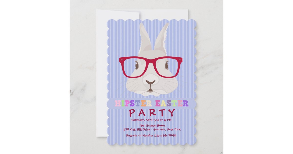 Hipster Easter Party Invitation | Zazzle