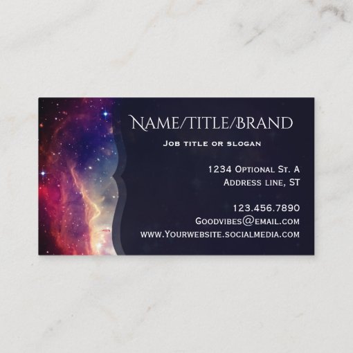 Hipster Galaxy Nebula Business Card | Zazzle