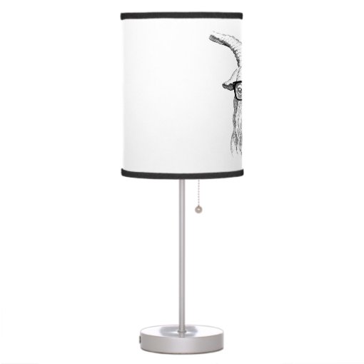 Hipster Goat Table Lamp | Zazzle
