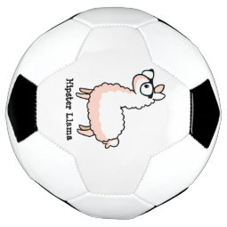 Hipster Llama Soccer Ball | Zazzle