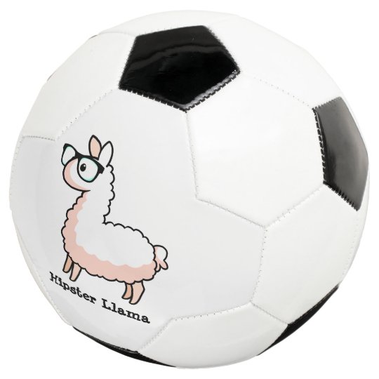 Hipster Llama Soccer Ball | Zazzle.com