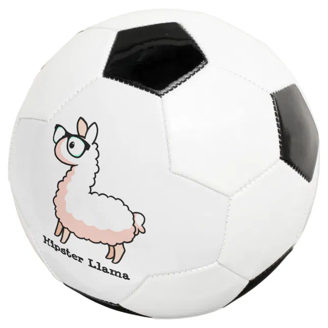 Hipster Llama Soccer Ball | Zazzle