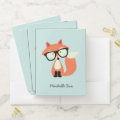 Hipster Red Fox Pocket Folder | Zazzle
