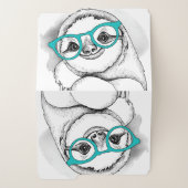Hipster Sloth File Folder | Zazzle