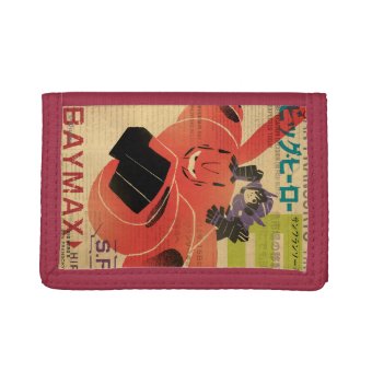 Hiro And Baymax Propaganda Trifold Wallet | Zazzle