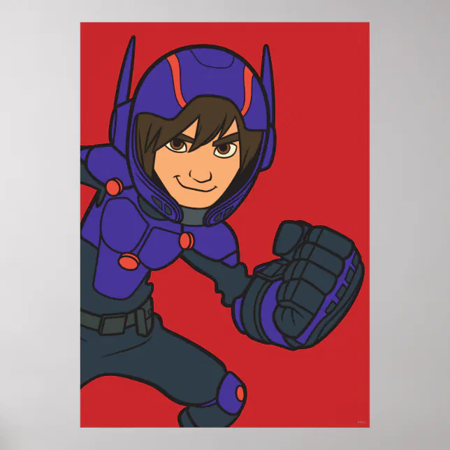 Hiro Hamada Purple Poster | Zazzle