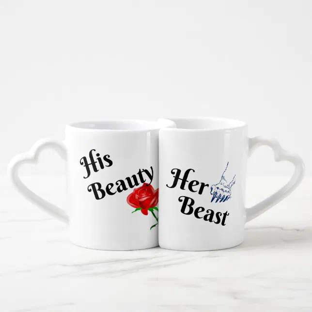 His Beauty, Her Beast Coffee Mug Set | Zazzle