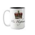 His Majesty, His Highness Two-Tone Coffee Mug | Zazzle