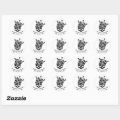 His Royal Highness Logo Classic Round Sticker | Zazzle