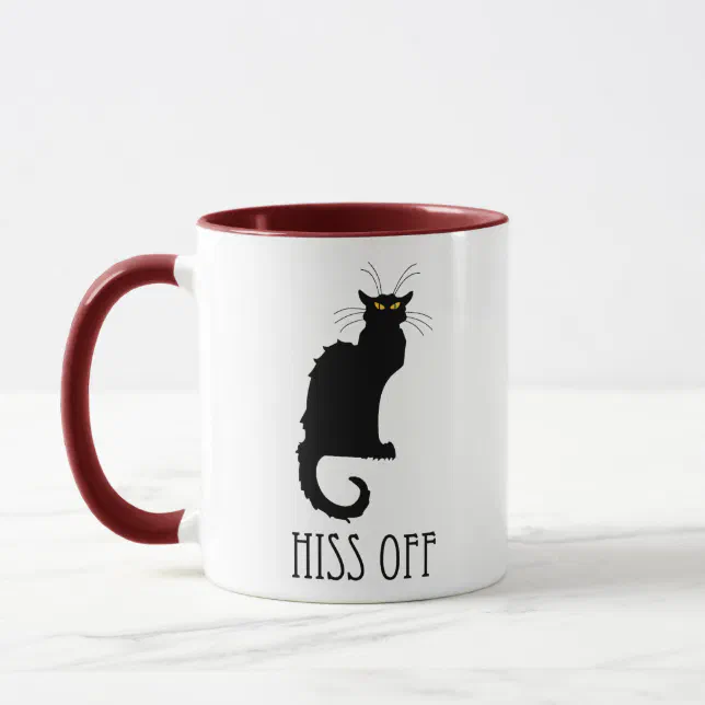 Hiss Off Cat Funny Mug | Zazzle