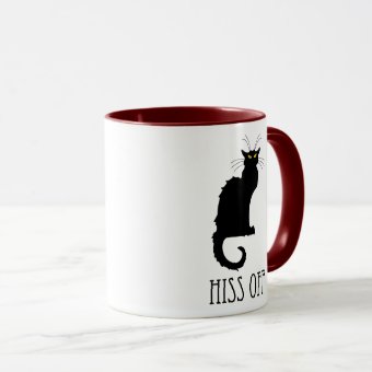 Hiss Off Cat Funny Mug | Zazzle