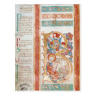 Historiated initial 'B' depicting King David Postcard | Zazzle.com