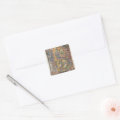 Historiated initial 'B' depicting King David Square Sticker | Zazzle
