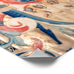 Historiated initial 'B' depicting the Trinity Poster | Zazzle