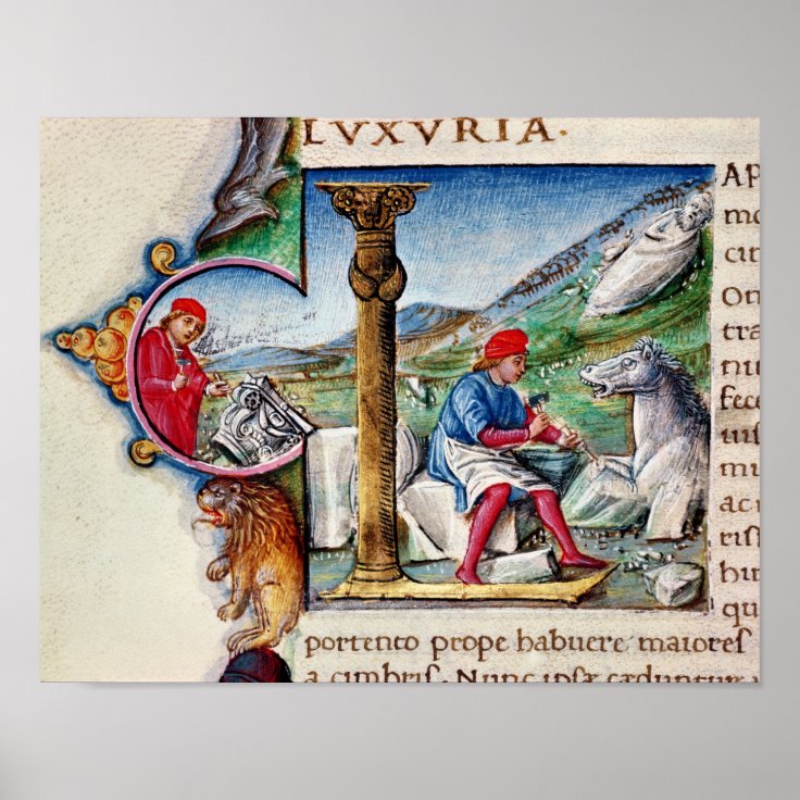 Historiated initial 'L' Poster | Zazzle