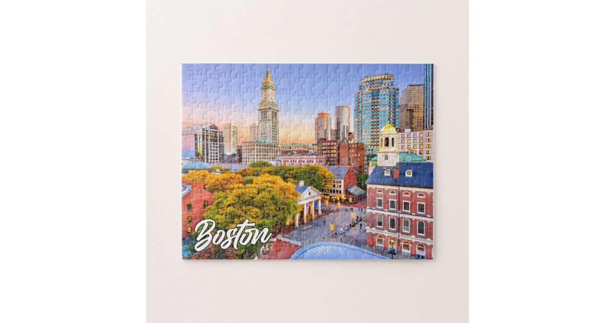 Historic Boston, Massachusetts, United States Jigsaw Puzzle | Zazzle